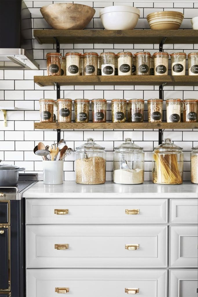 24 Open Kitchen Shelf Decor Ideas (Plus Styling Tips)