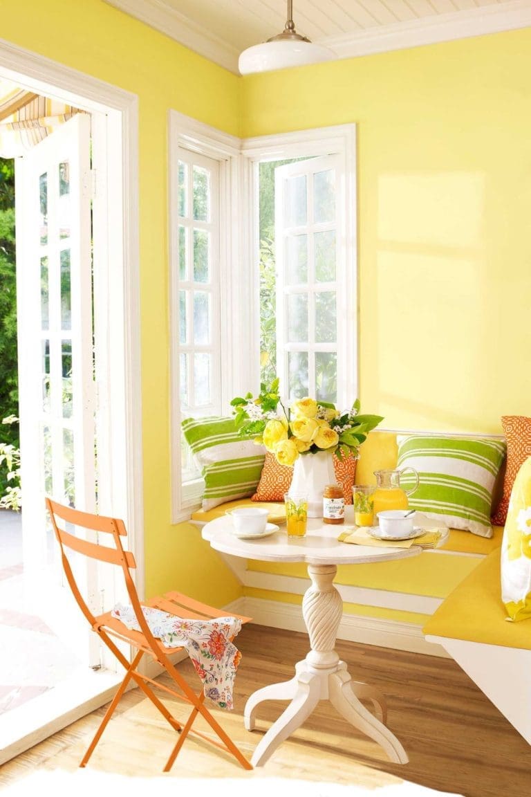 25 Lemon Yellow Colour Wall Paint Ideas
