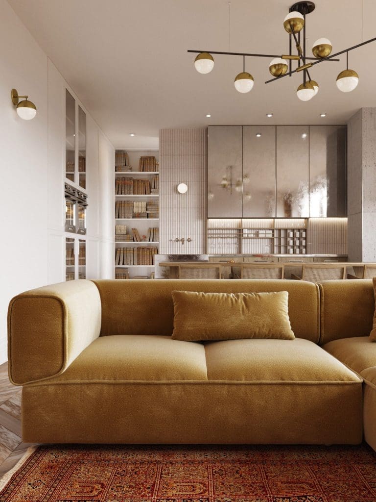 50 Modern Two Colour Combination For Living Rooms