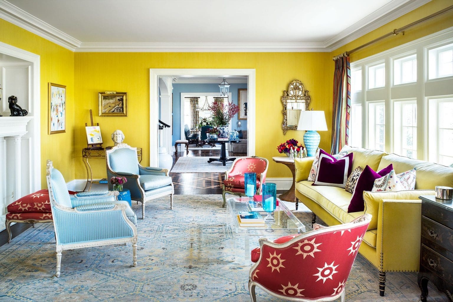 25 Lemon Yellow Colour Wall Paint Ideas