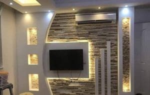 42 Simple POP Design For TV Wall