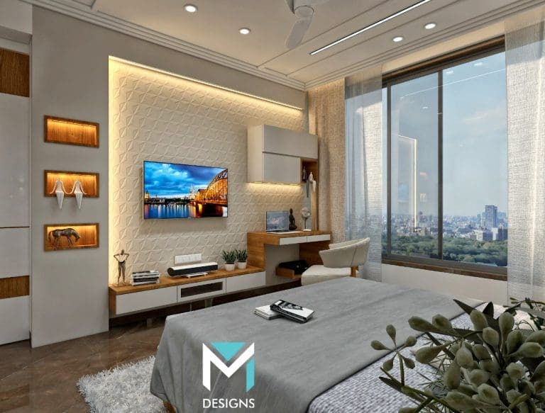 42 Simple POP Design For TV Wall