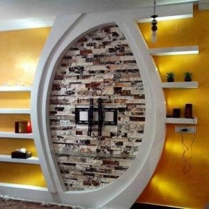 42 Simple POP Design For TV Wall