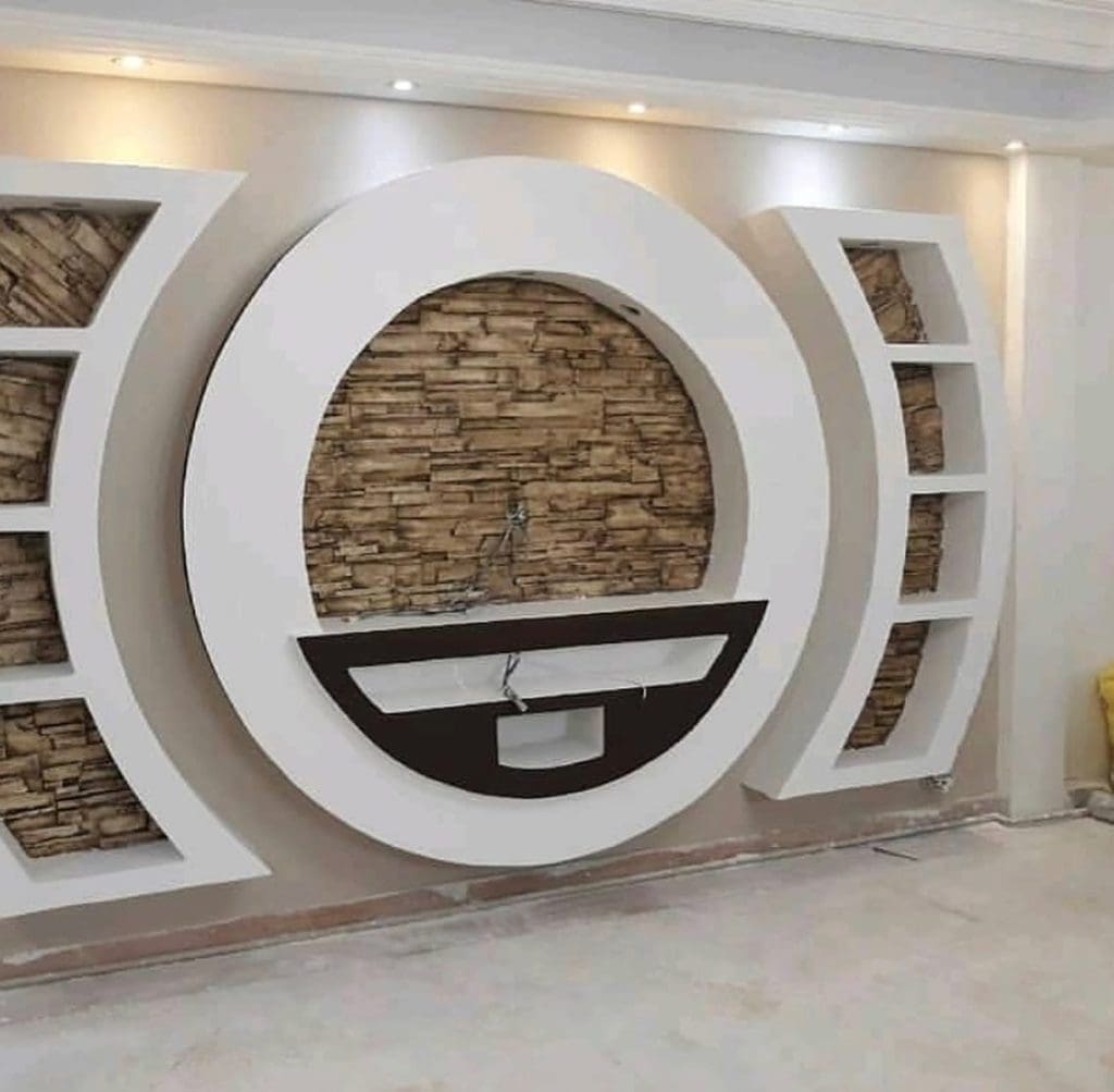 42 Simple POP Design For TV Wall