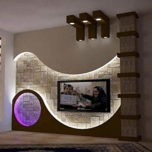 42 Simple POP Design For TV Wall