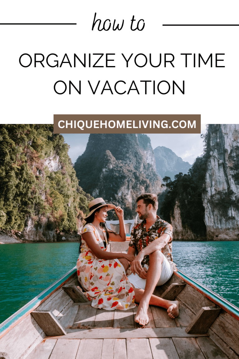 How To Organize Your Time On Vacation