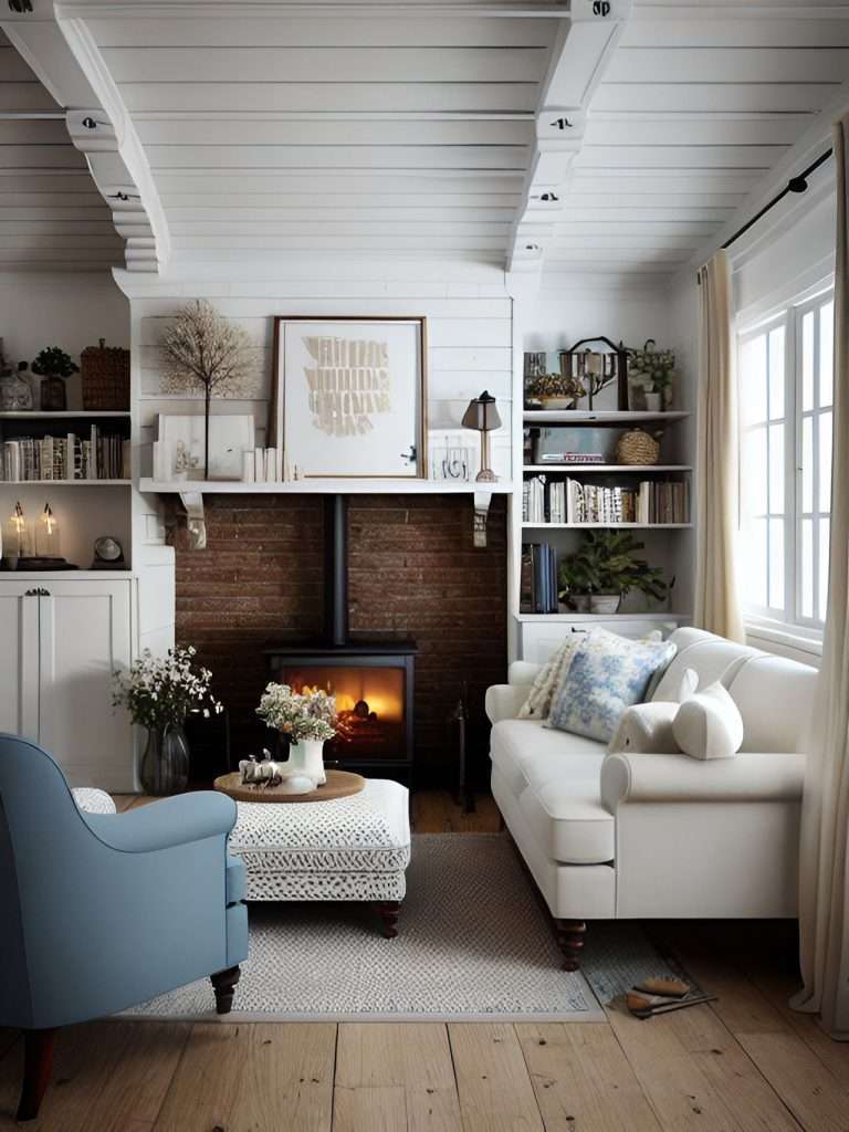 20 Marvelous Living Rooms With Log Burners