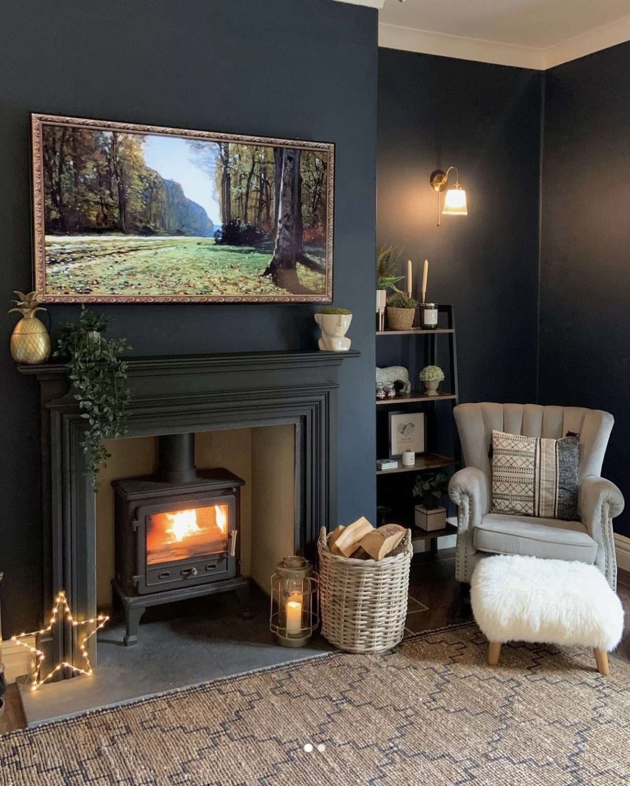 20 Marvelous Living Rooms With Log Burners