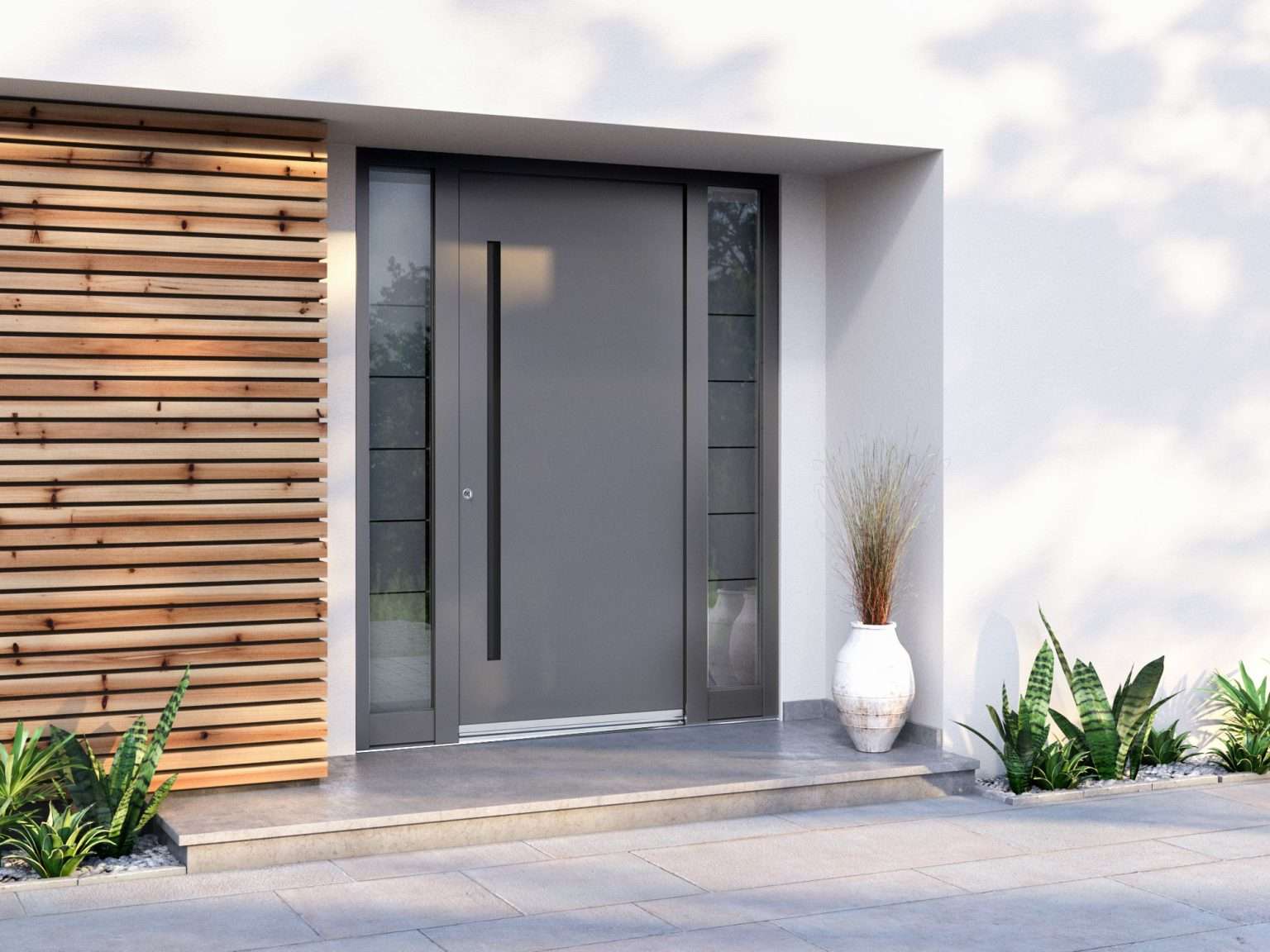 20 Modern Grey Front Door Ideas To Elevate Your Property
