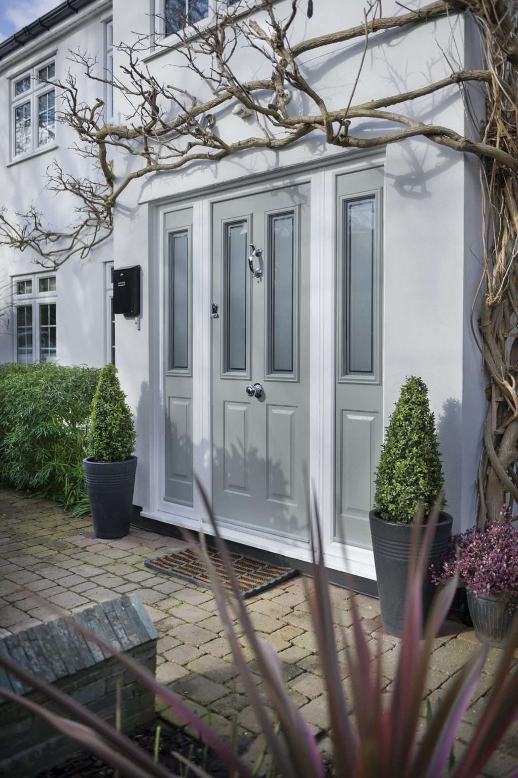 20 Modern Grey Front Door Ideas To Elevate Your Property