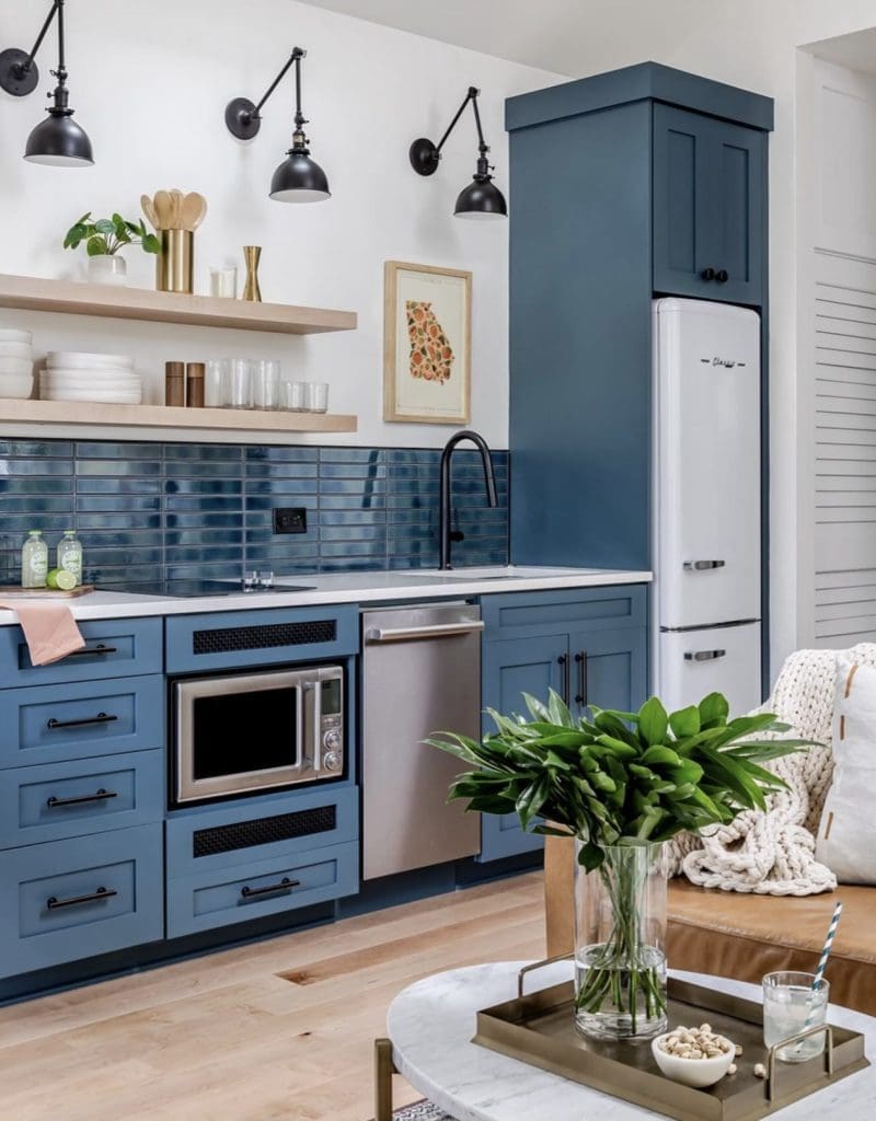 24 Beautiful Blue Kitchen Design Ideas