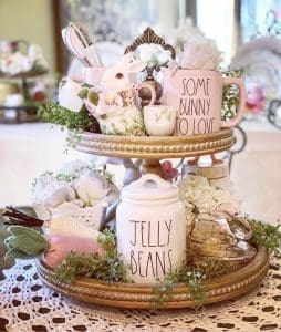 34 Best Easter Tiered Tray Decor Ideas