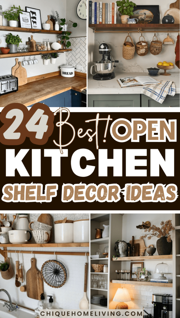 24 Open Kitchen Shelf Decor Ideas (Plus Styling Tips)