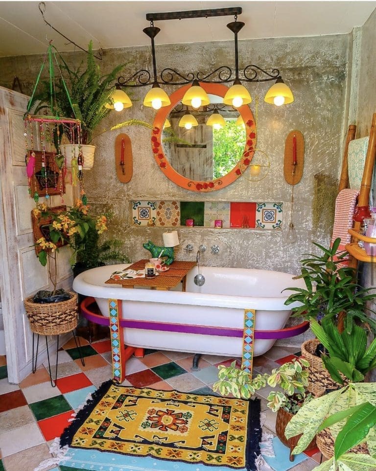 24 Stunning Boho Bathroom Ideas to Inspire You