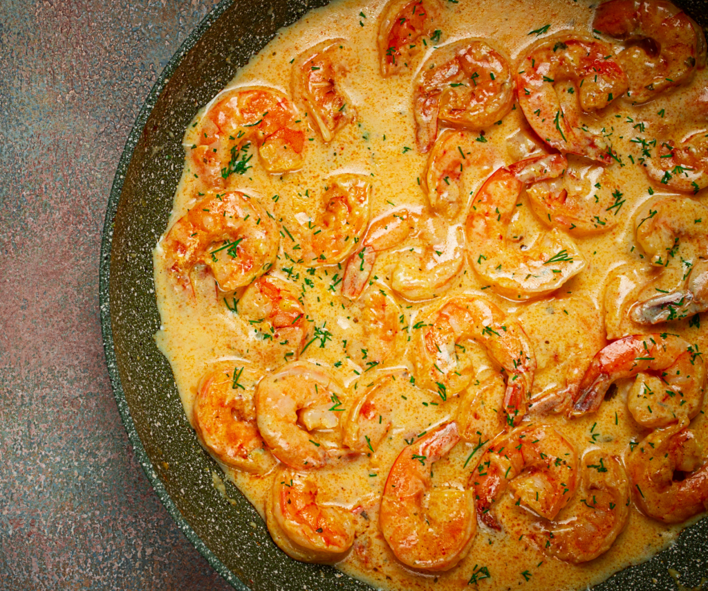 Creamy Garlic Shrimp (15 mins)