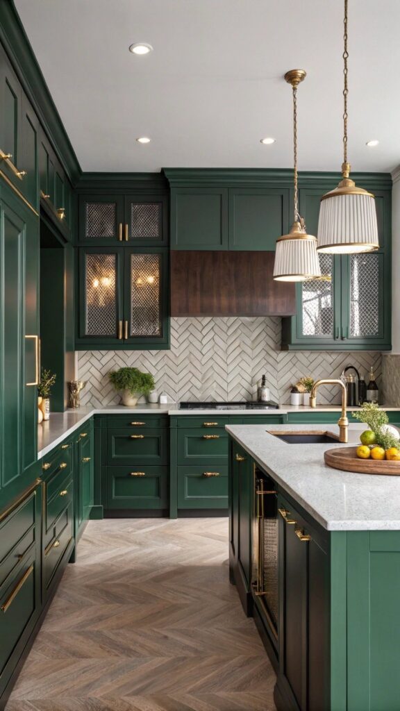 34 Best Dark Green Kitchen Ideas to Inspire You