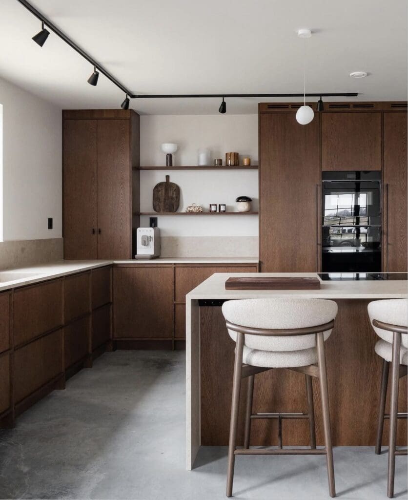 29 Modern Walnut Kitchen Cabinet Ideas You'll Love