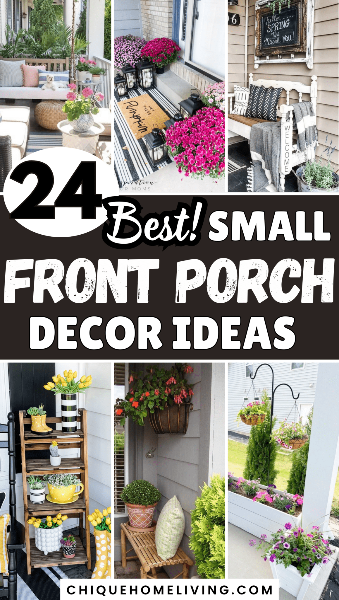 24 Super Cute Small Front Porch Ideas You'll Love
