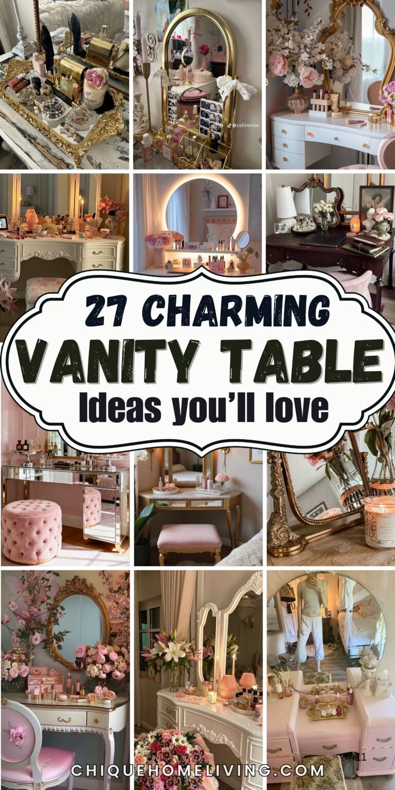 27 Super Chic Dressing Table Ideas You’ll Love