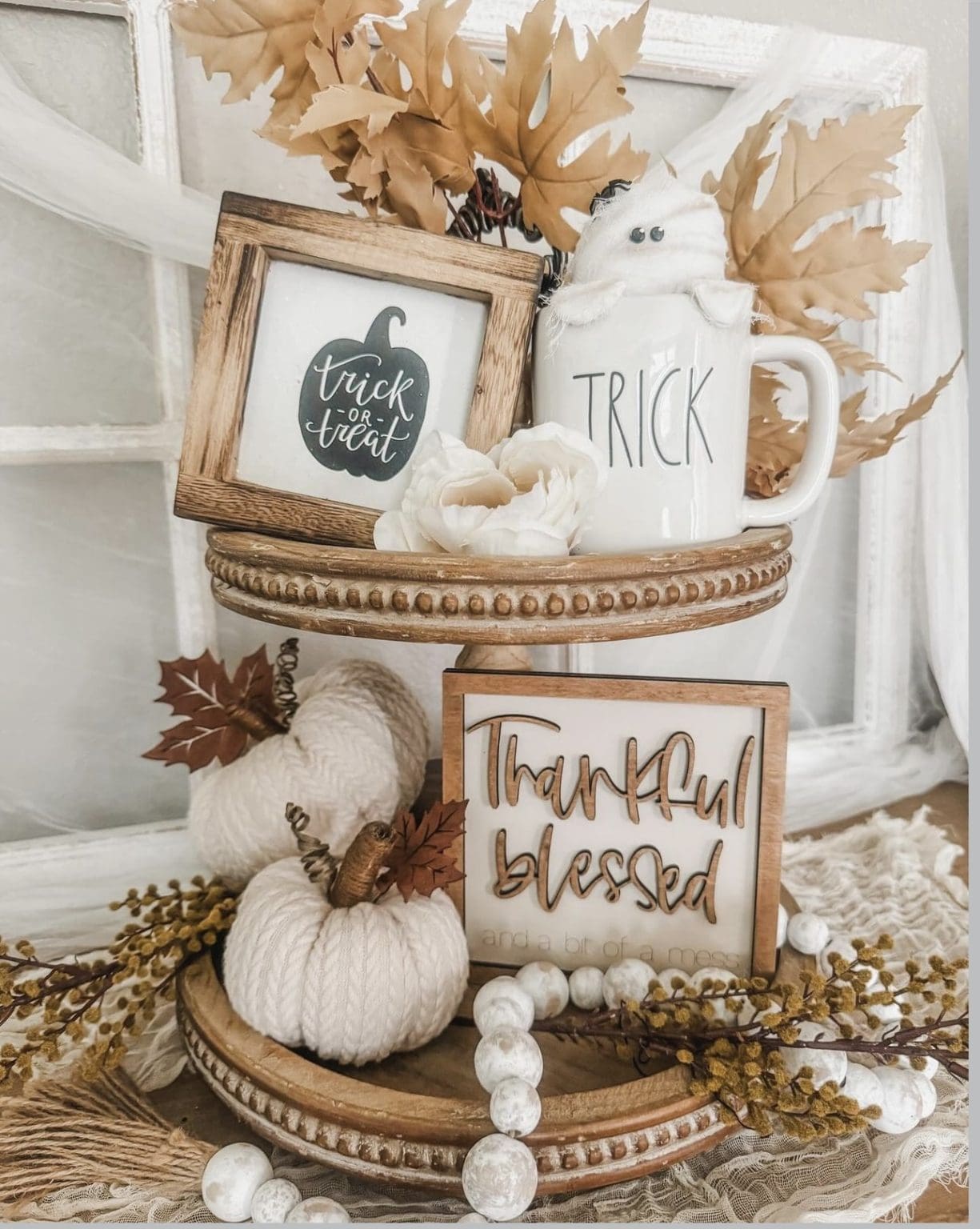 27 Super Cute Fall Tiered Tray Ideas to Inspire You