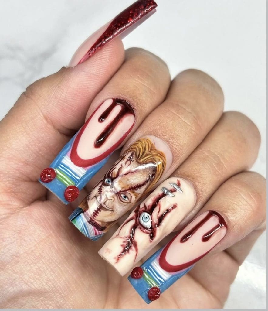 40 Spooky Nail Design Ideas to Make You Stand Out