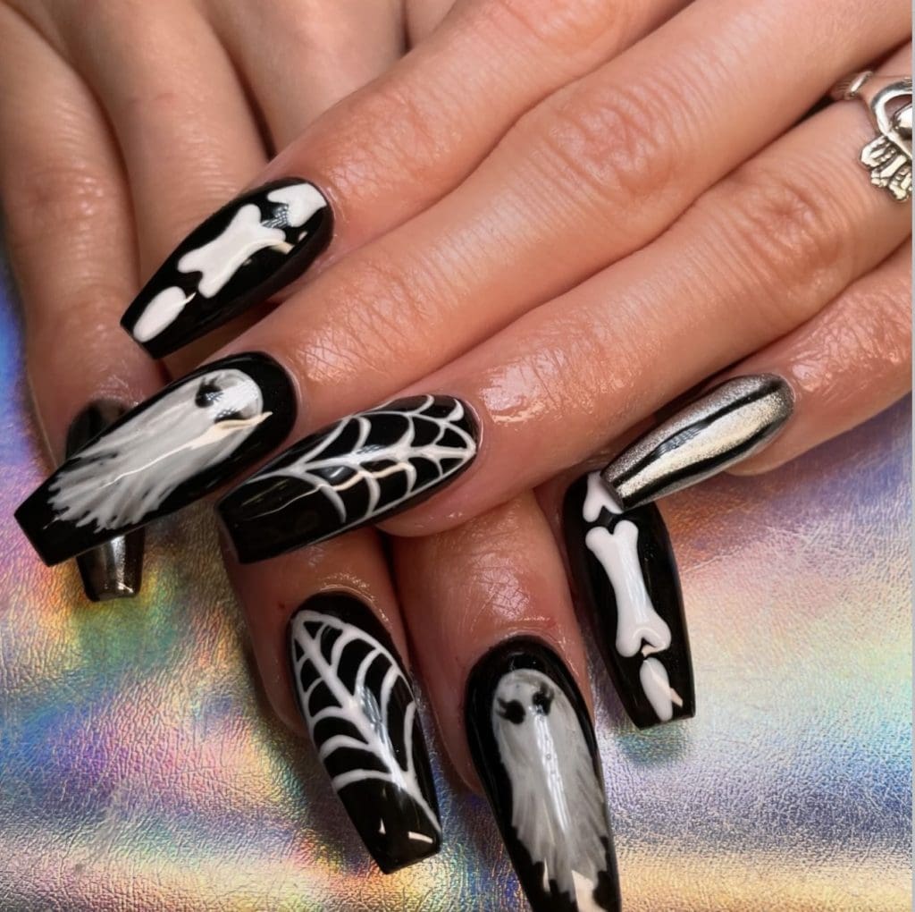 40 Spooky Nail Design Ideas to Make You Stand Out