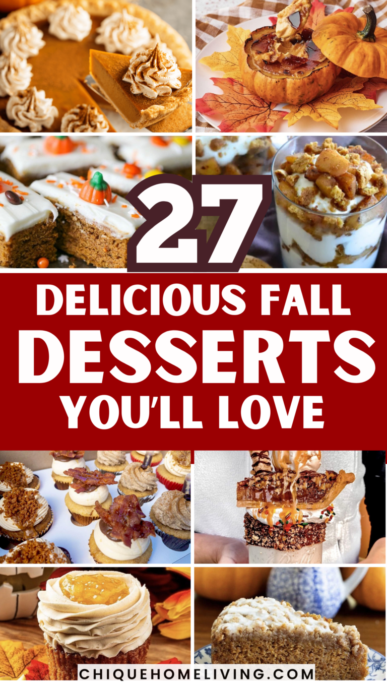 27 Irresistible Fall Dessert Ideas to Sweeten the Season