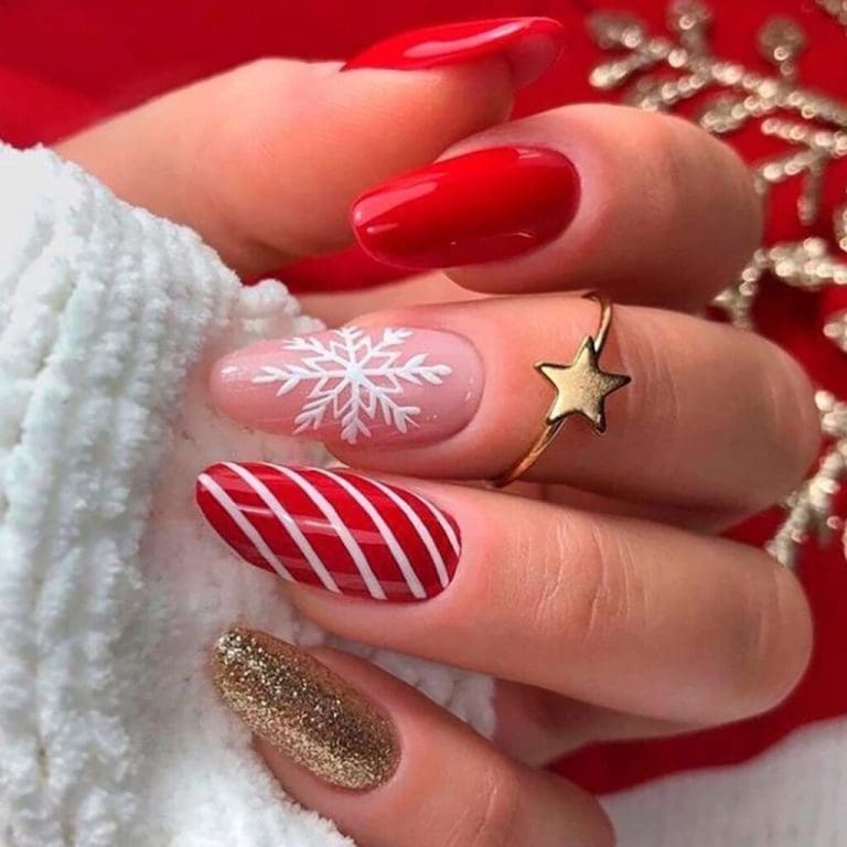 50 Red Christmas Nail Ideas That Are Sleighing This Season