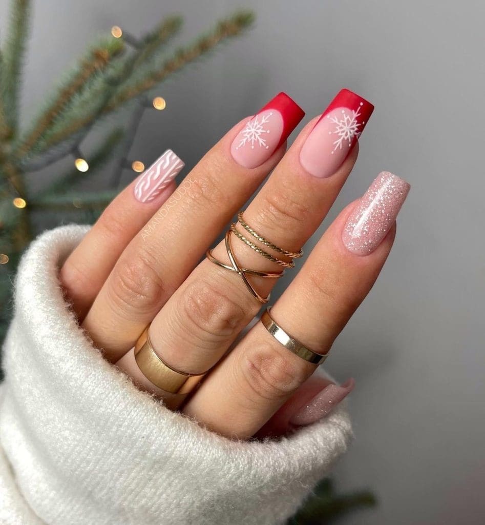 50 Red Christmas Nail Ideas That Are Sleighing This Season