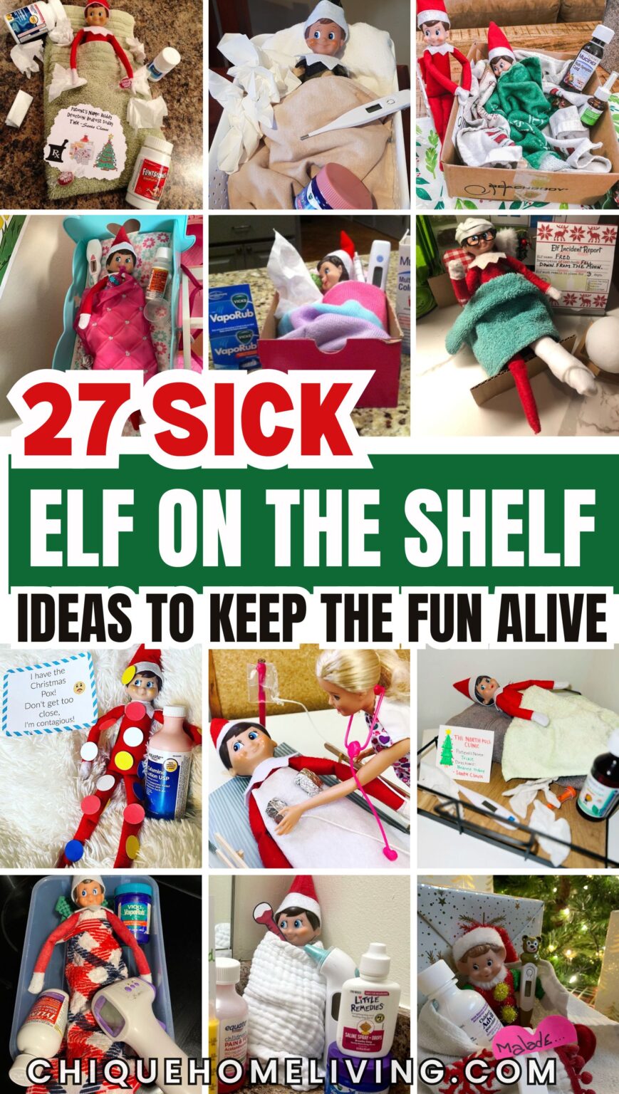 27 Sick Elf on the Shelf Ideas to Keep the Fun Alive