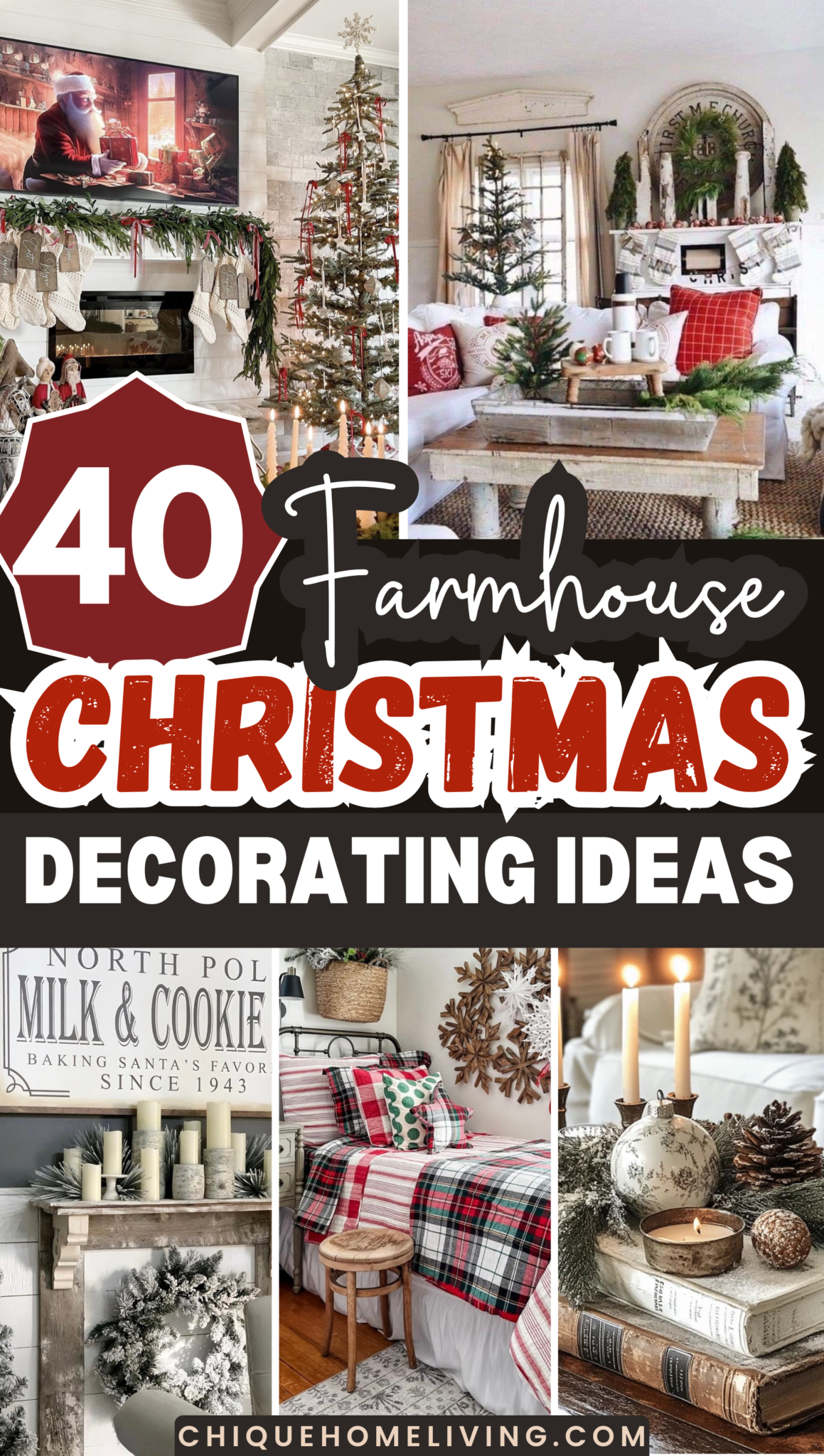 40 Farmhouse Christmas Decor Ideas for a Rustic Holiday Charm
