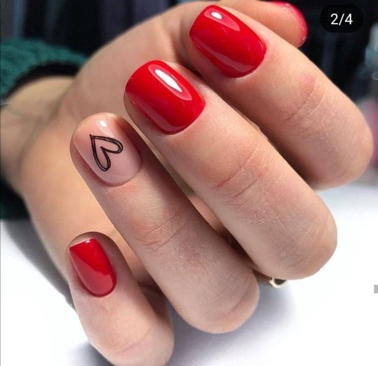 40 Short Valentine's Day Nail Ideas for Effortless Elegance