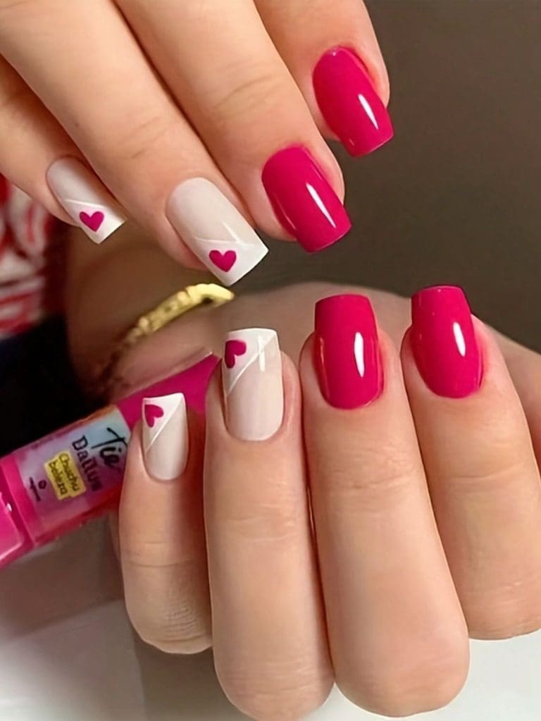 40 Short Valentine's Day Nail Ideas for Effortless Elegance