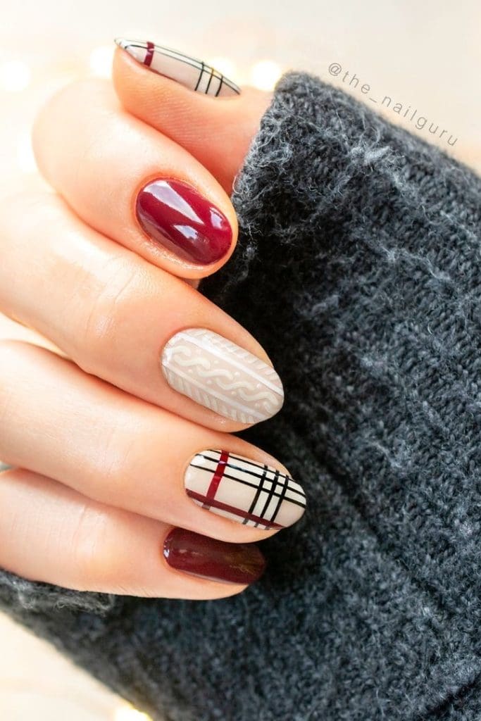 37 Best Plaid Nail Ideas to Perfect Your Cozy Look