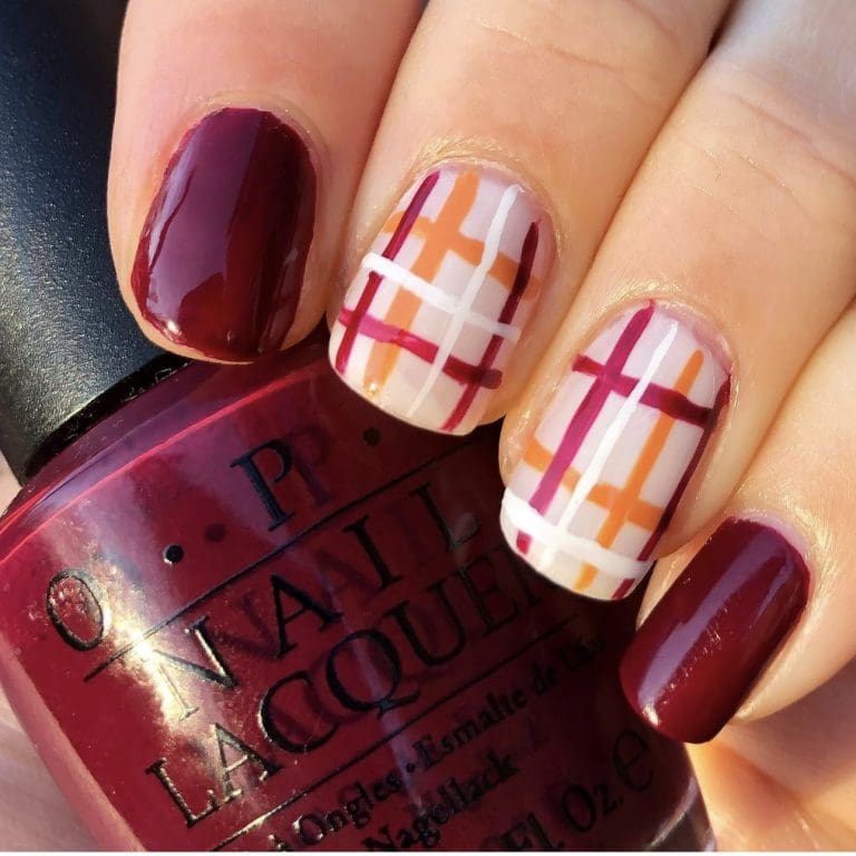 37 Best Plaid Nail Ideas to Perfect Your Cozy Look