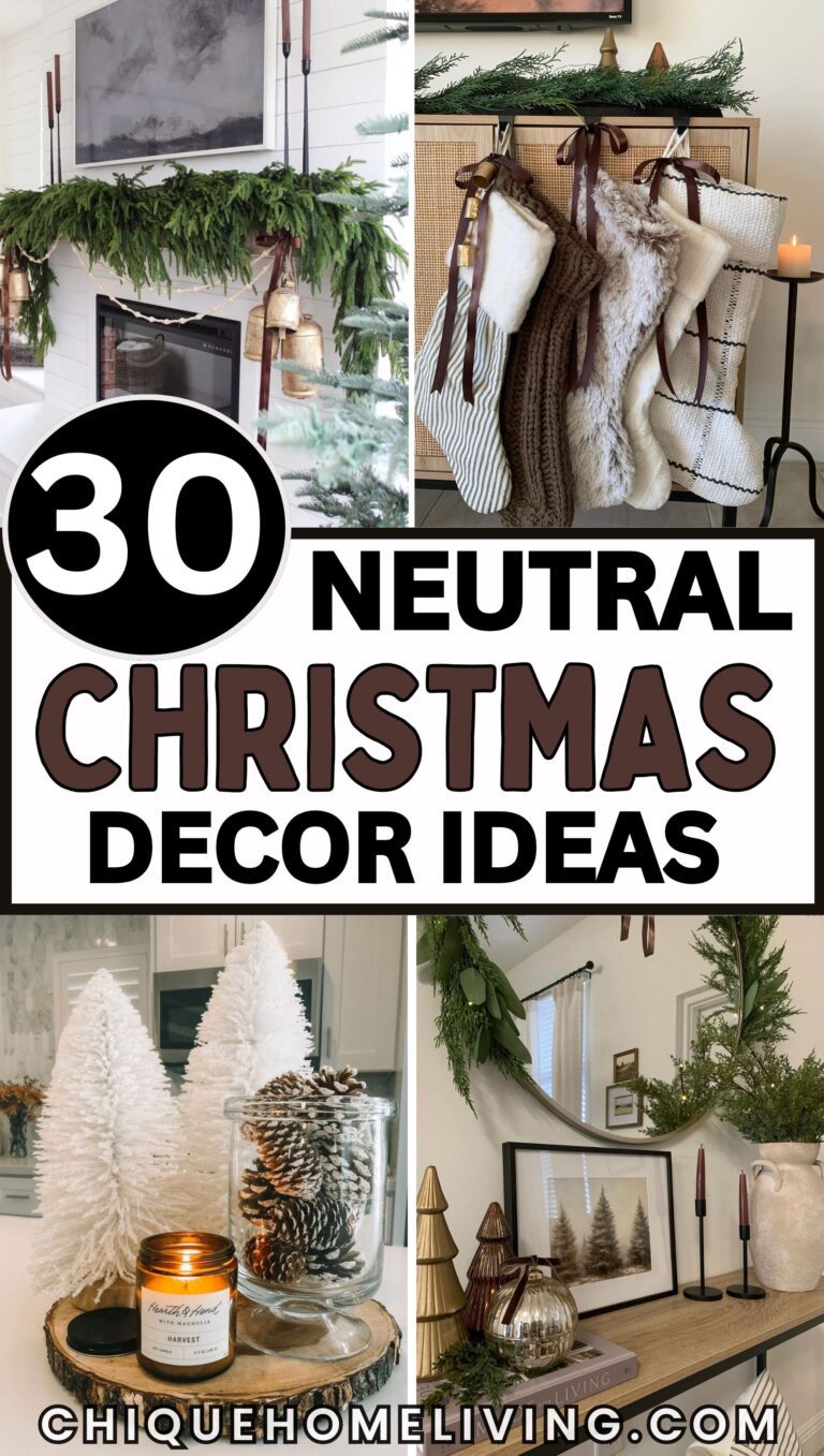 30 Neutral Christmas Decor Ideas for a Minimalist Look
