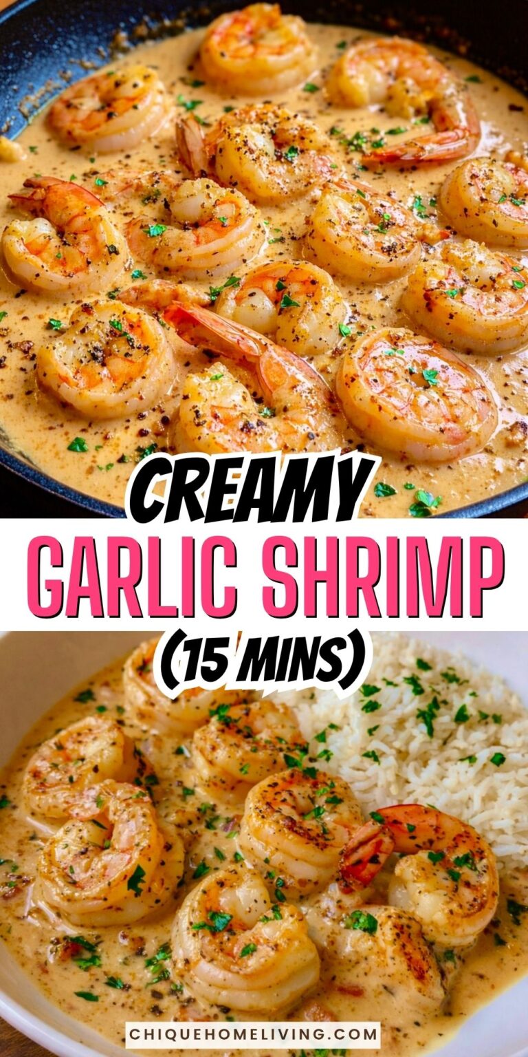 Creamy Garlic Shrimp (15 mins)