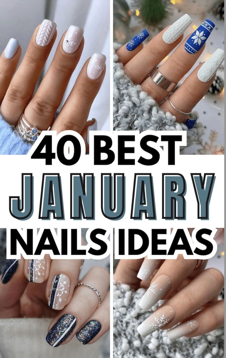 30 Best January Nail Ideas to Kick Off the New Year in Style