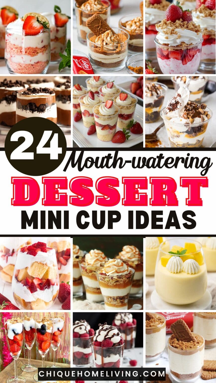 24 Mouth-Watering Mini Dessert Cup Ideas for Parties