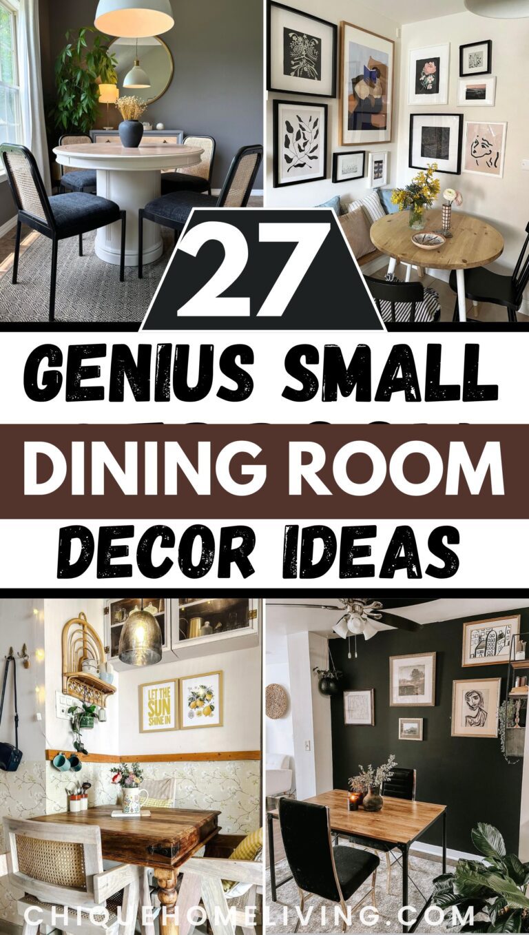 27 Genius Small Dining Room Ideas to Transform Your Space