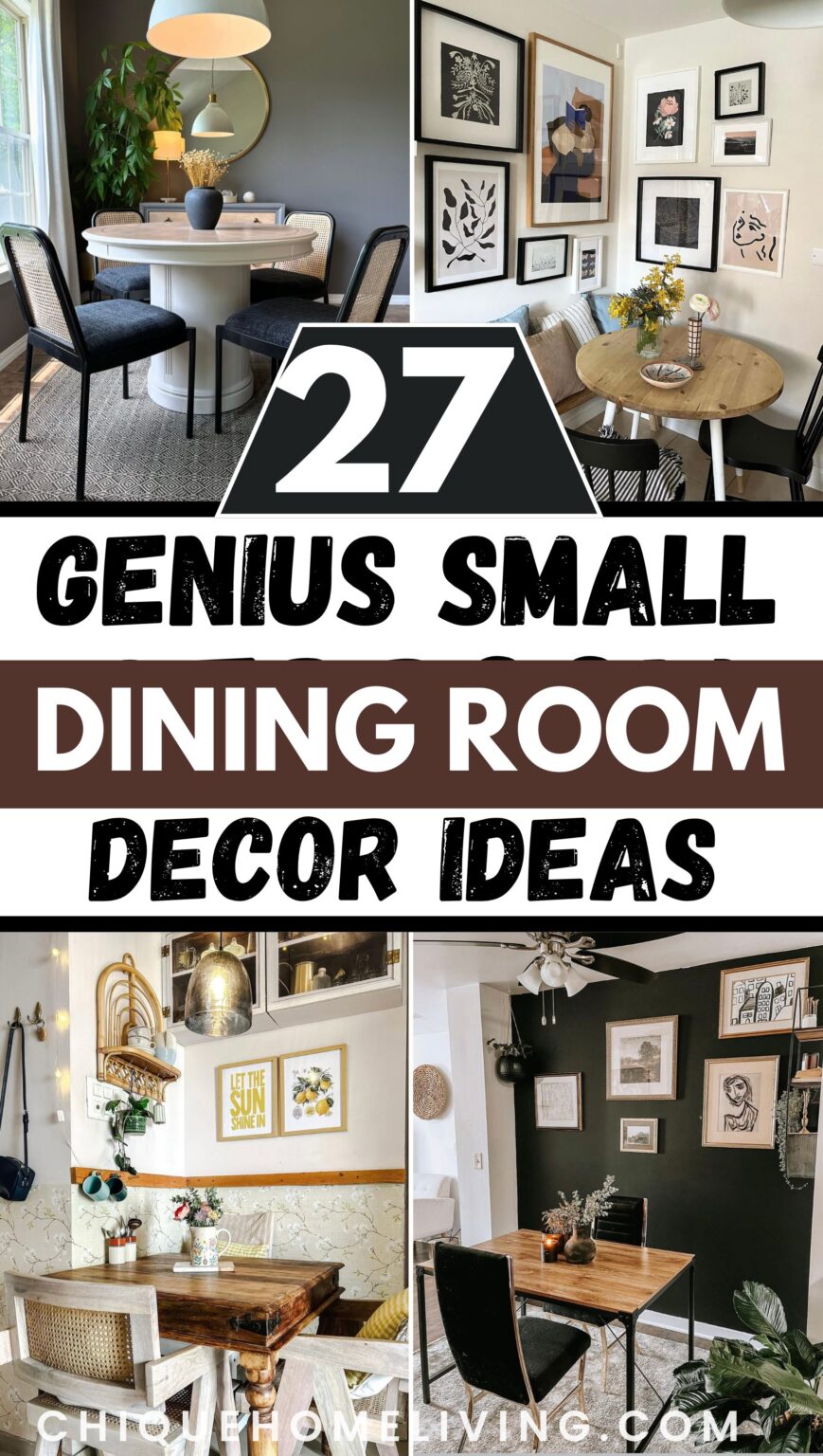 27 Genius Small Dining Room Ideas to Transform Your Space