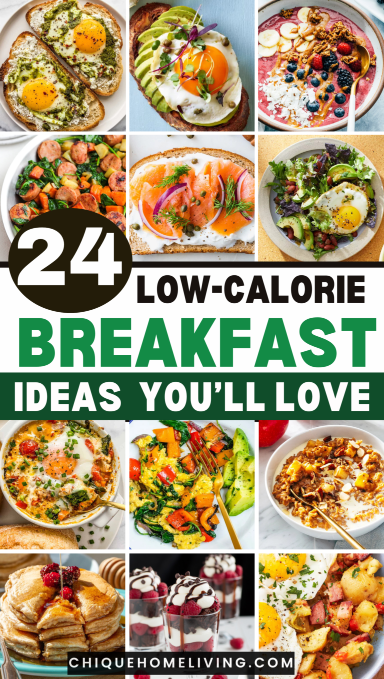 24 Low-Calorie Breakfast Ideas That Are Healthy and Delicious