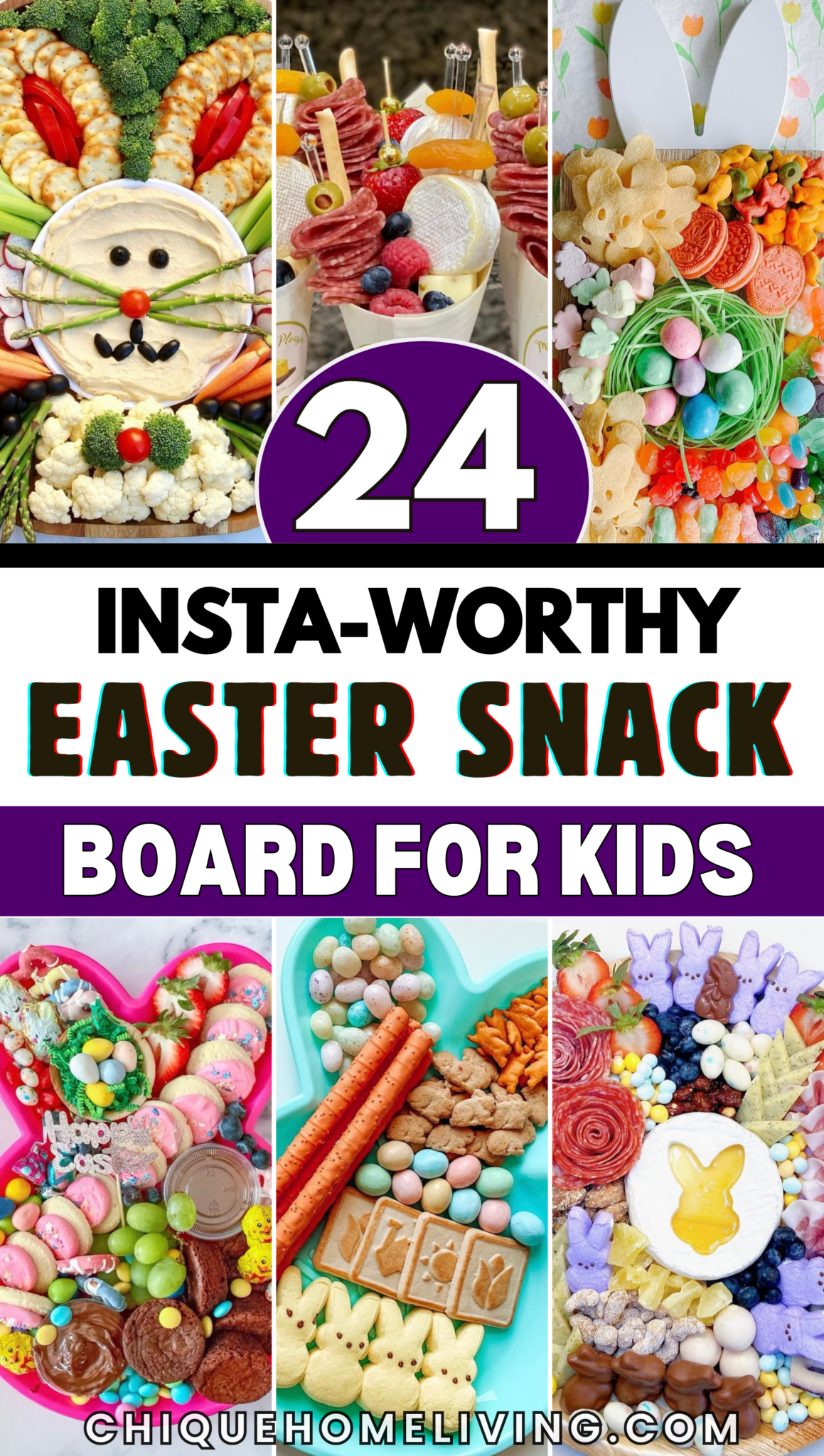 30 Cute and Fun Easter Snack Boards for Kids