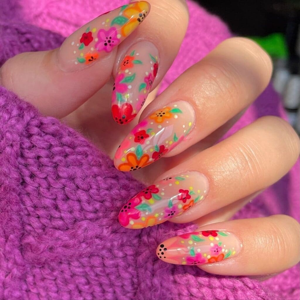 34 Insanely Cute Floral Nail Ideas for Spring & Summer
