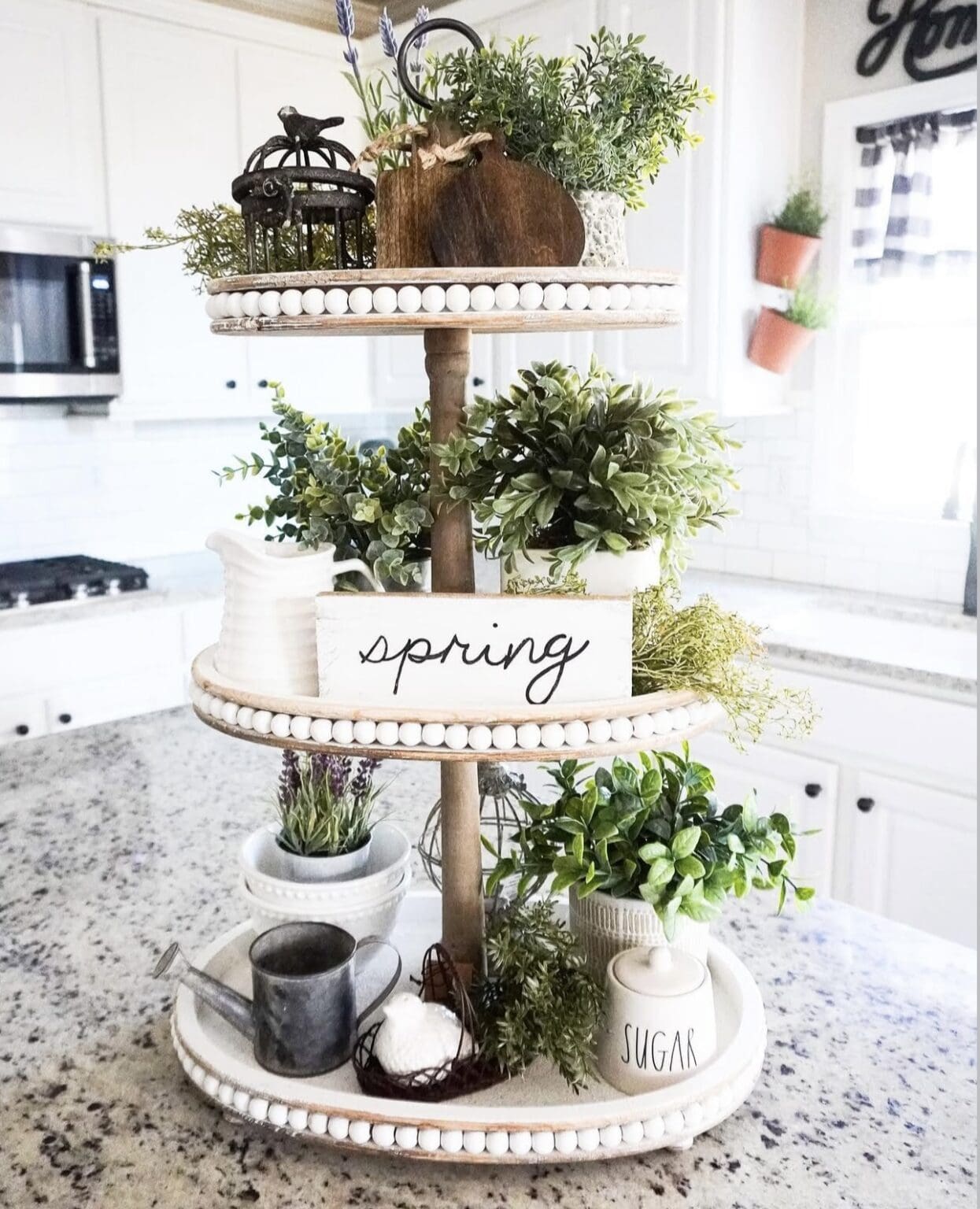 27 Super Cute Spring Tiered Tray Ideas You'll Love