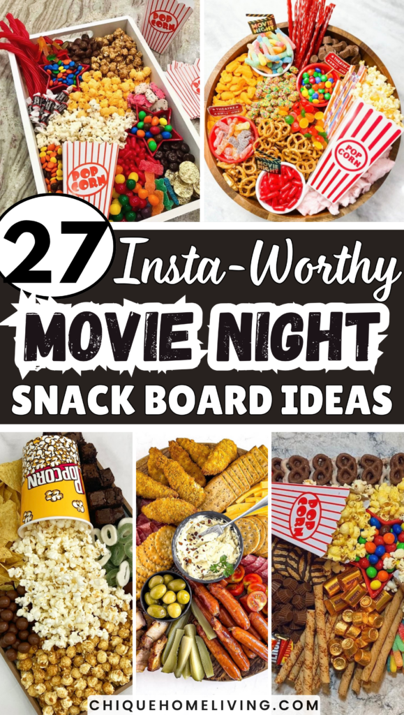 27 Insta-Worthy Movie Night Snack Board Ideas You'll Love