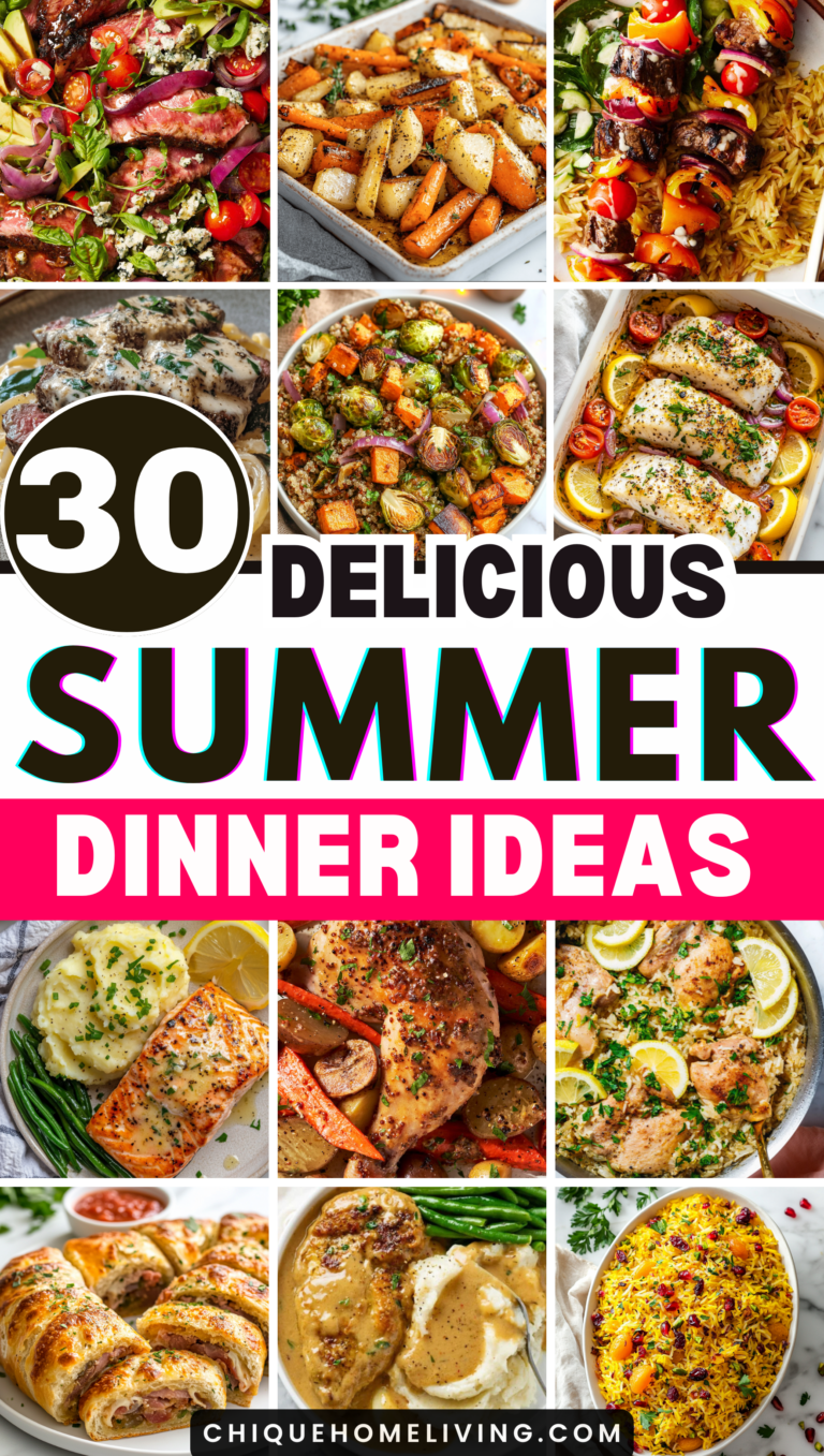 30 Mouth-Watering Summer Dinner Ideas You'll Love