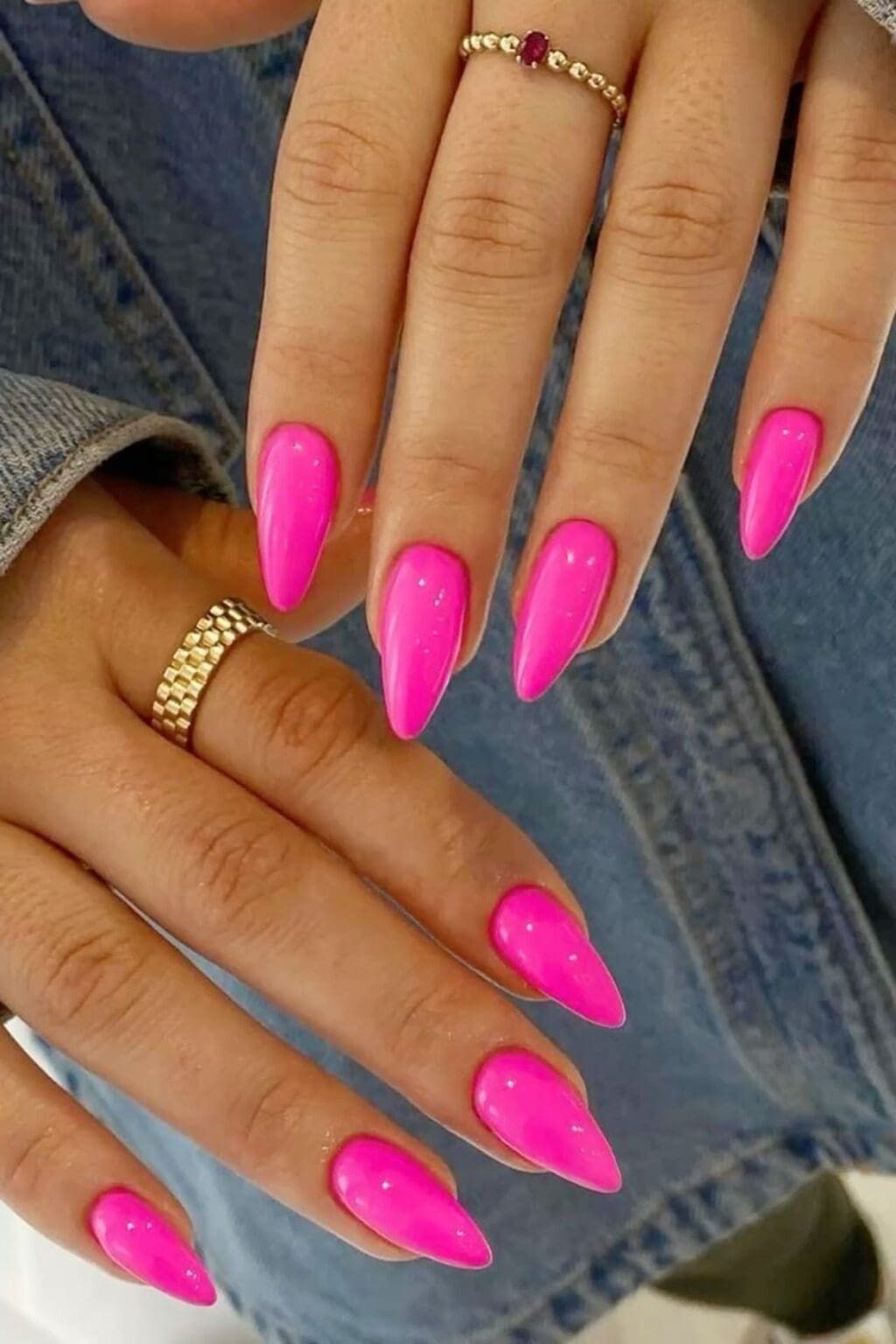 30 Insanely Cute Hot Pink Nail Ideas You'll Love
