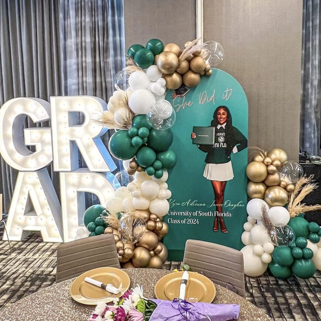 35 Insanely Cute Graduation Party Photo Backdrop Ideas
