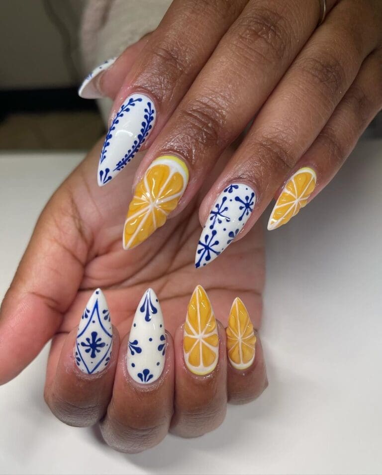 35 Super Cute Lemon Nail Ideas You’ll Obsess Over